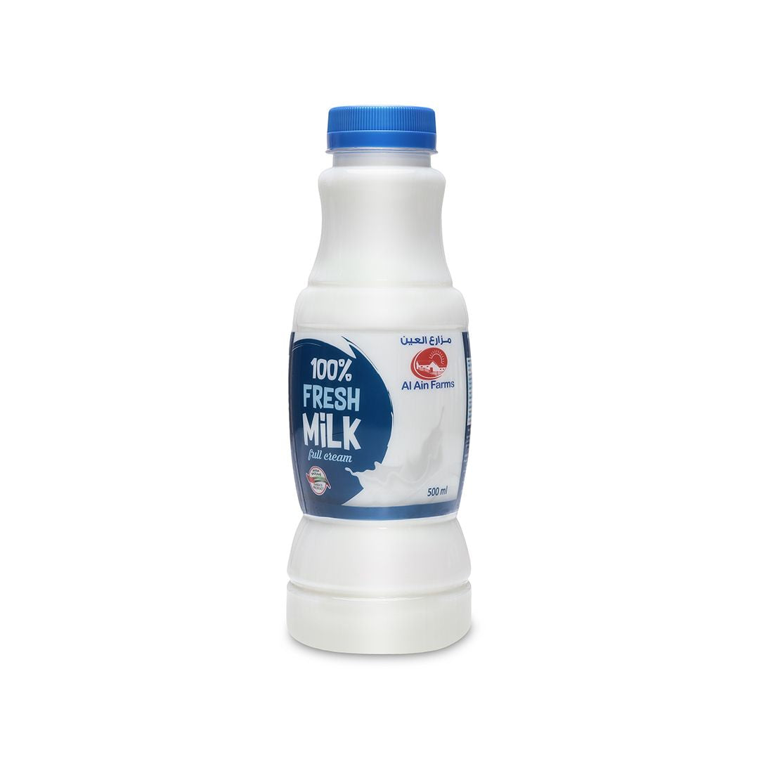 Buy Al Ain Farms 100% Fresh cow Milk Full Cream, 500ml/whole milk or ...