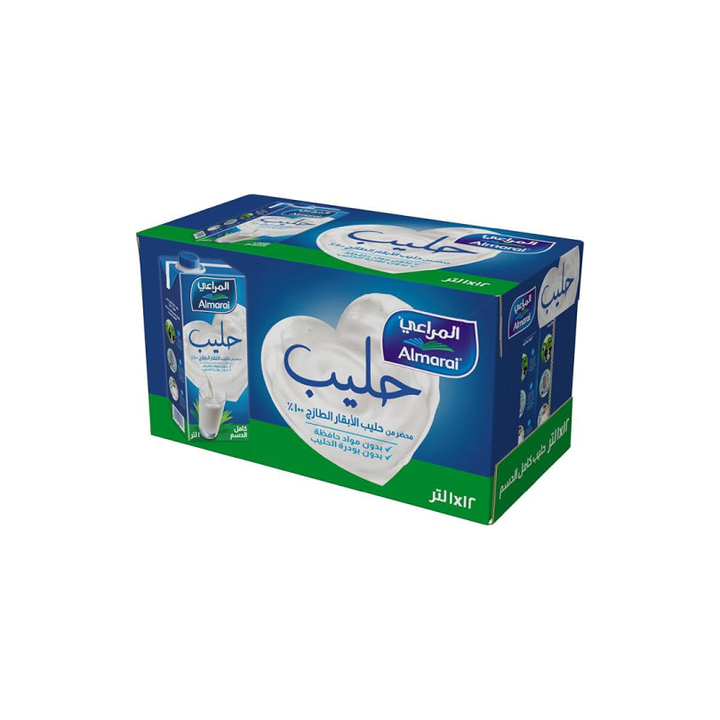 Buy Almarai Long Life Milk Full Fat 12 pcs X 1 L in Dubai, UAE from ...